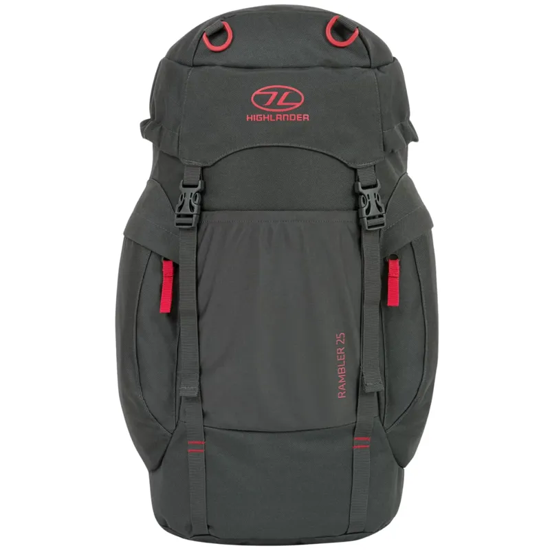 Highlander Rambler Rucksack 25L in Charcoal