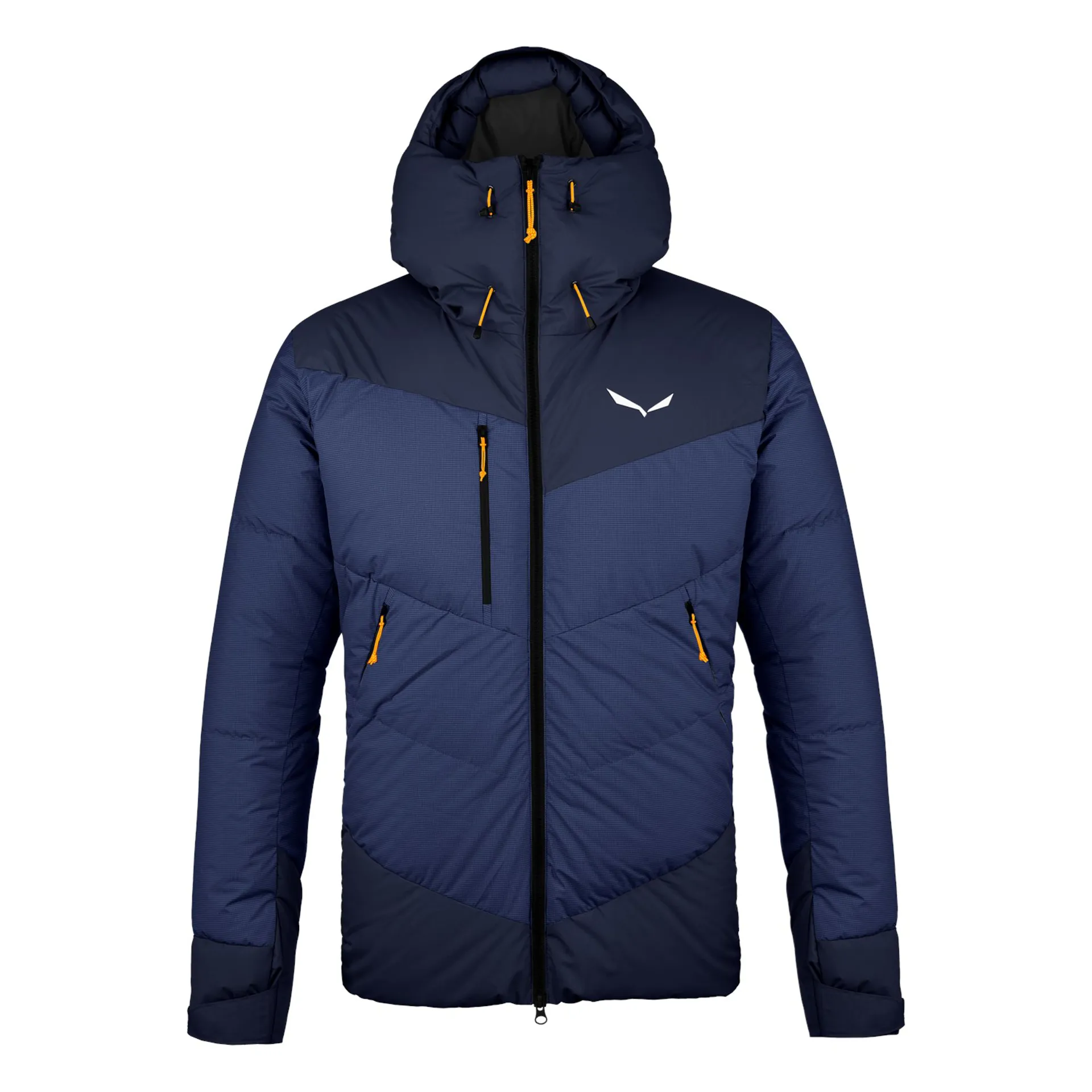 Salewa Men's Ortles Heavy2 Powertex Down Jacket in Navy Blazer