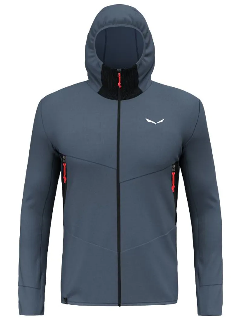 Salewa Men's Lavaredo Hemp Hooded Jacket in Java Blue